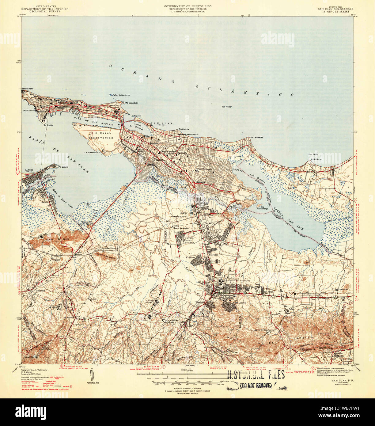 San juan pr map hi-res stock photography and images - Alamy