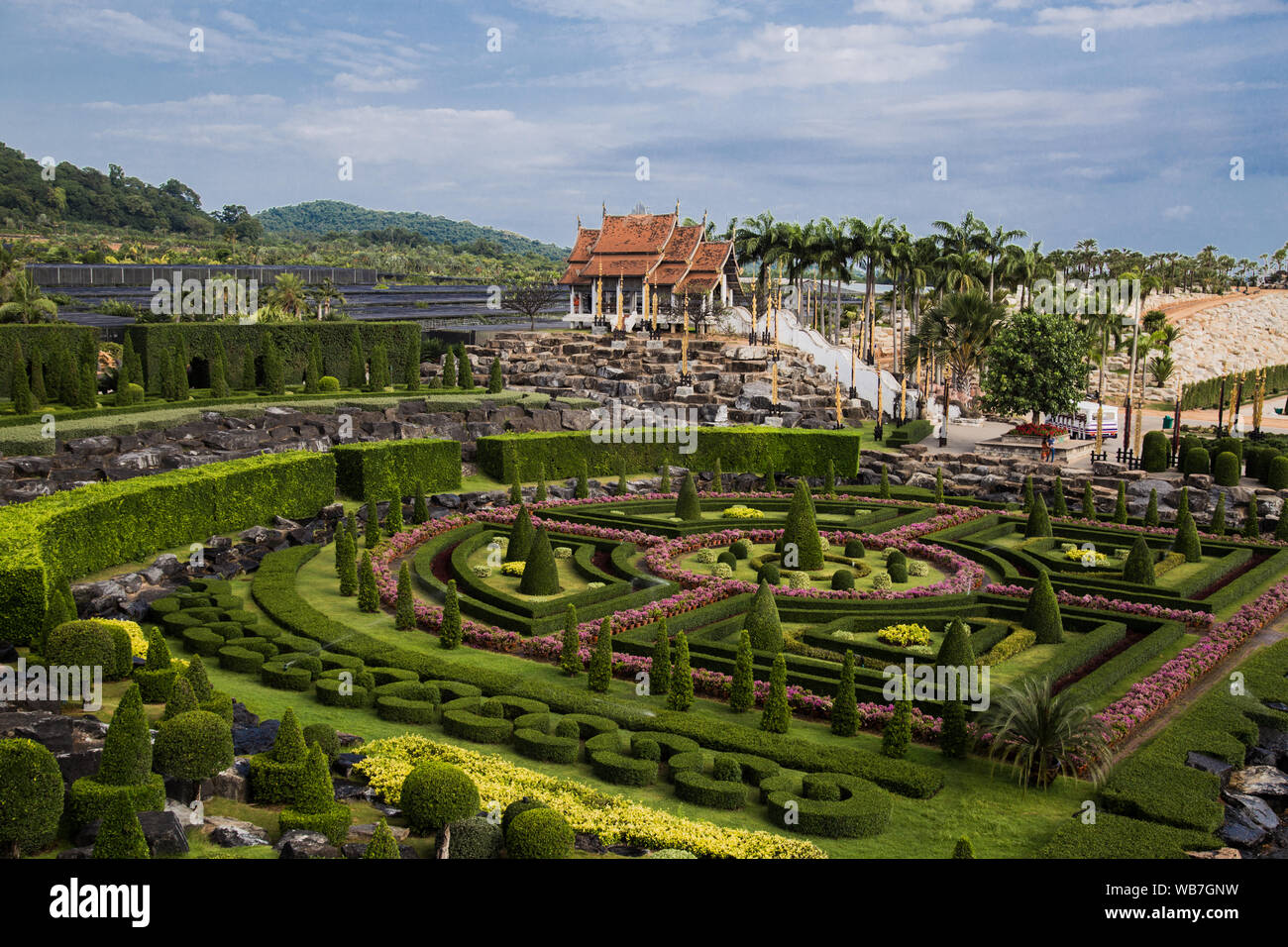Botanical Gardens view in Pattaya in Thailand Stock Photo - Alamy