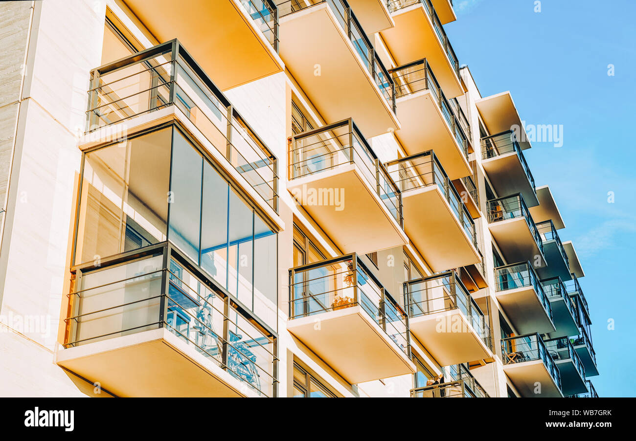 Modern home residential building complex real estate concept Stock ...