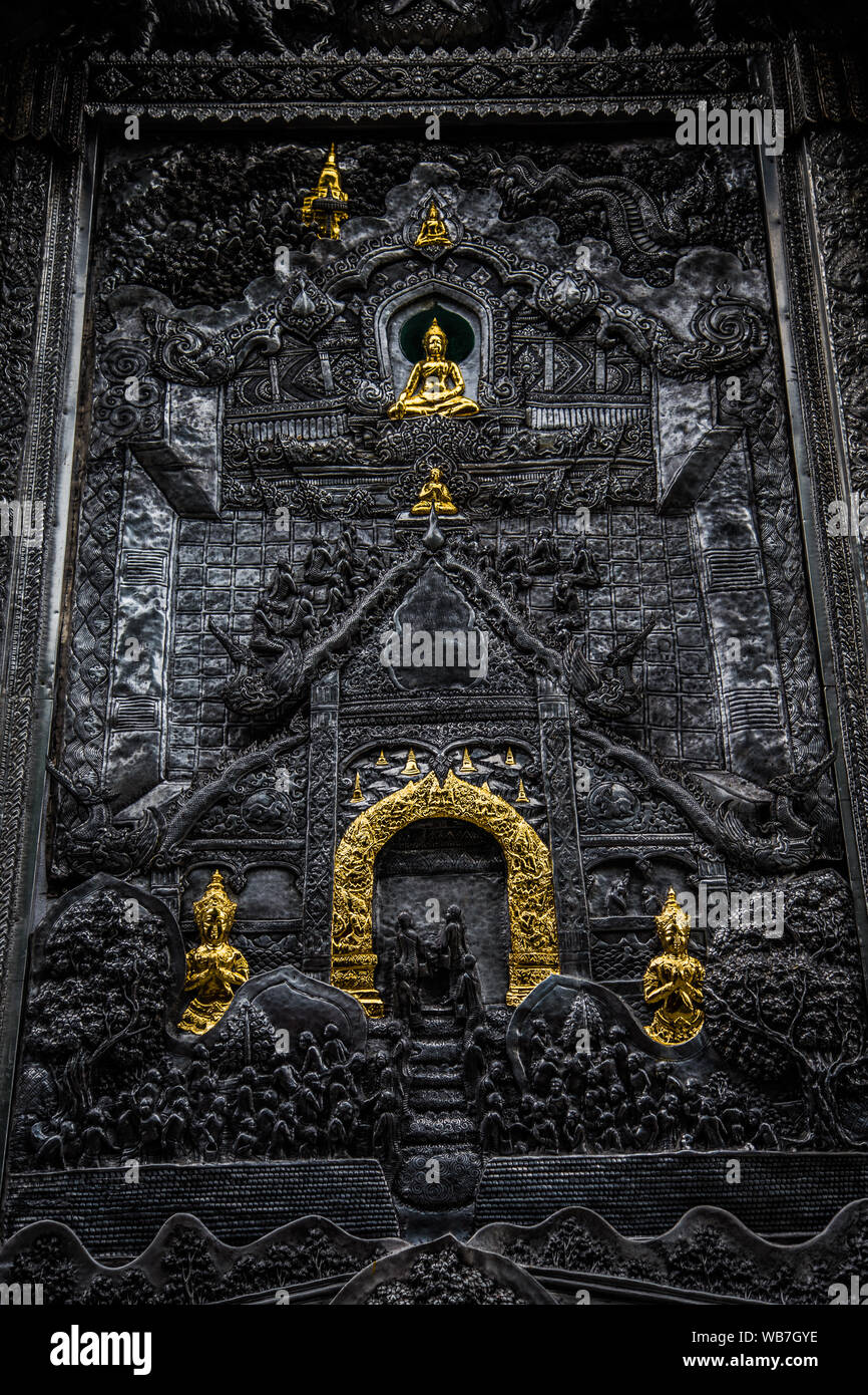 Silver temple in chiang mai hi-res stock photography and images - Alamy