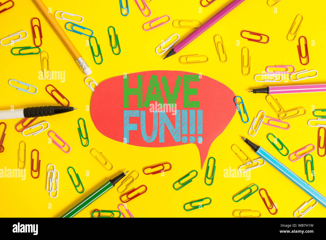 Word writing text Have Fun. Business photo showcasing wish somebody ...