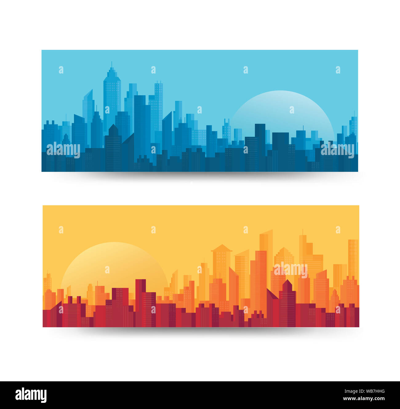 Business concept template city Cut Out Stock Images & Pictures - Alamy