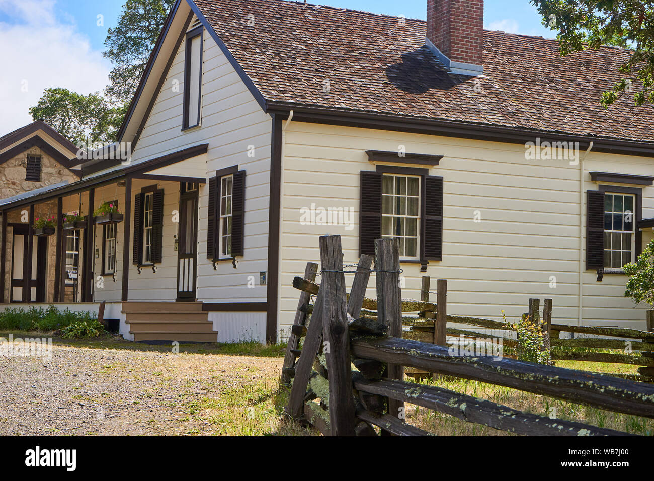 A cottage at the ranch and historic landmark at Jack London State ...