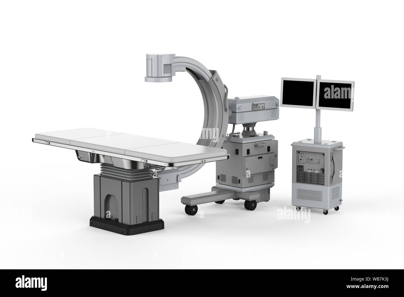 3d rendering C-Arm machine with monitor on white background Stock Photo ...