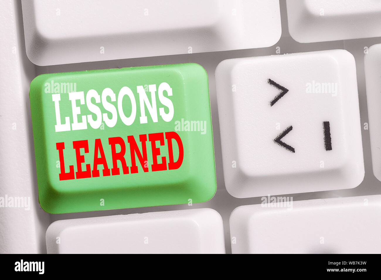 Word writing text Lessons Learned. Business photo showcasing the knowledge or understanding ...