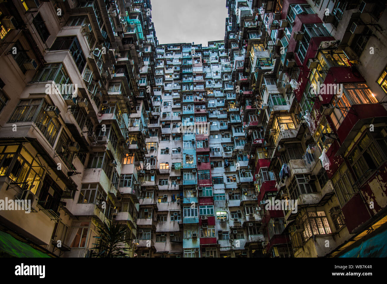 Hong Kong high density residence and condominium Stock Photo - Alamy