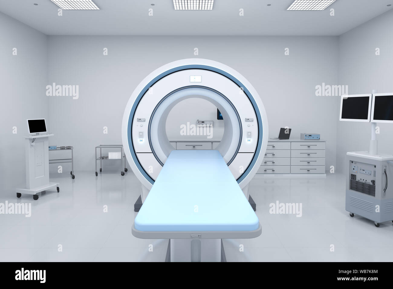 3d rendering mri scan machine or magnetic resonance imaging scan device ...