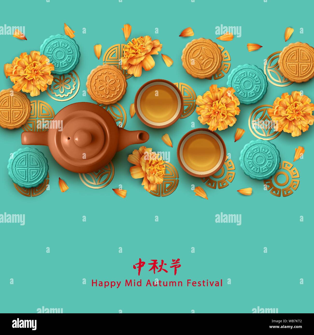 Traditional chinese cups Stock Vector Images - Alamy