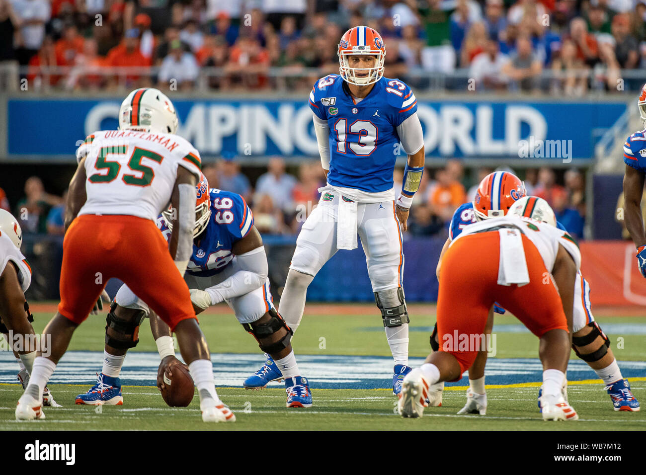 Miami fl hurricanes florida gators hi-res stock photography and images ...