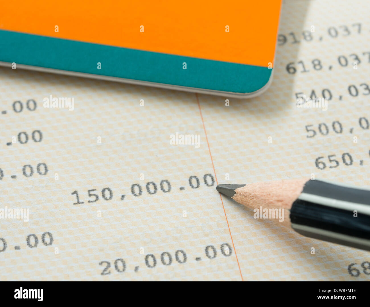 Account balance in savings book hi-res stock photography and images - Alamy