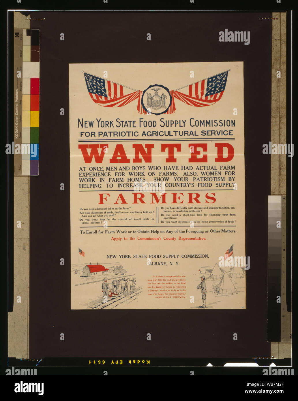 For patriotic agricultural service--wanted at once, men and boys who ...