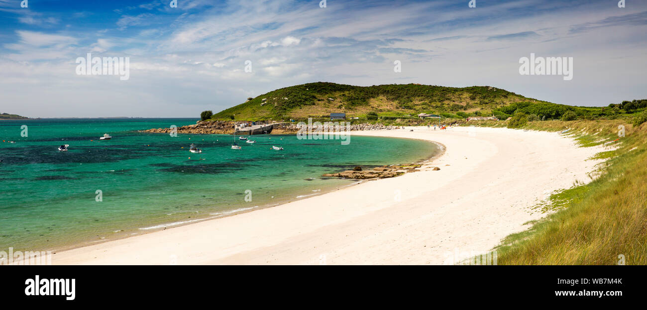 UK, England, Scilly Islands, St Martin’s, Higher Town, Higher Town Bay ...