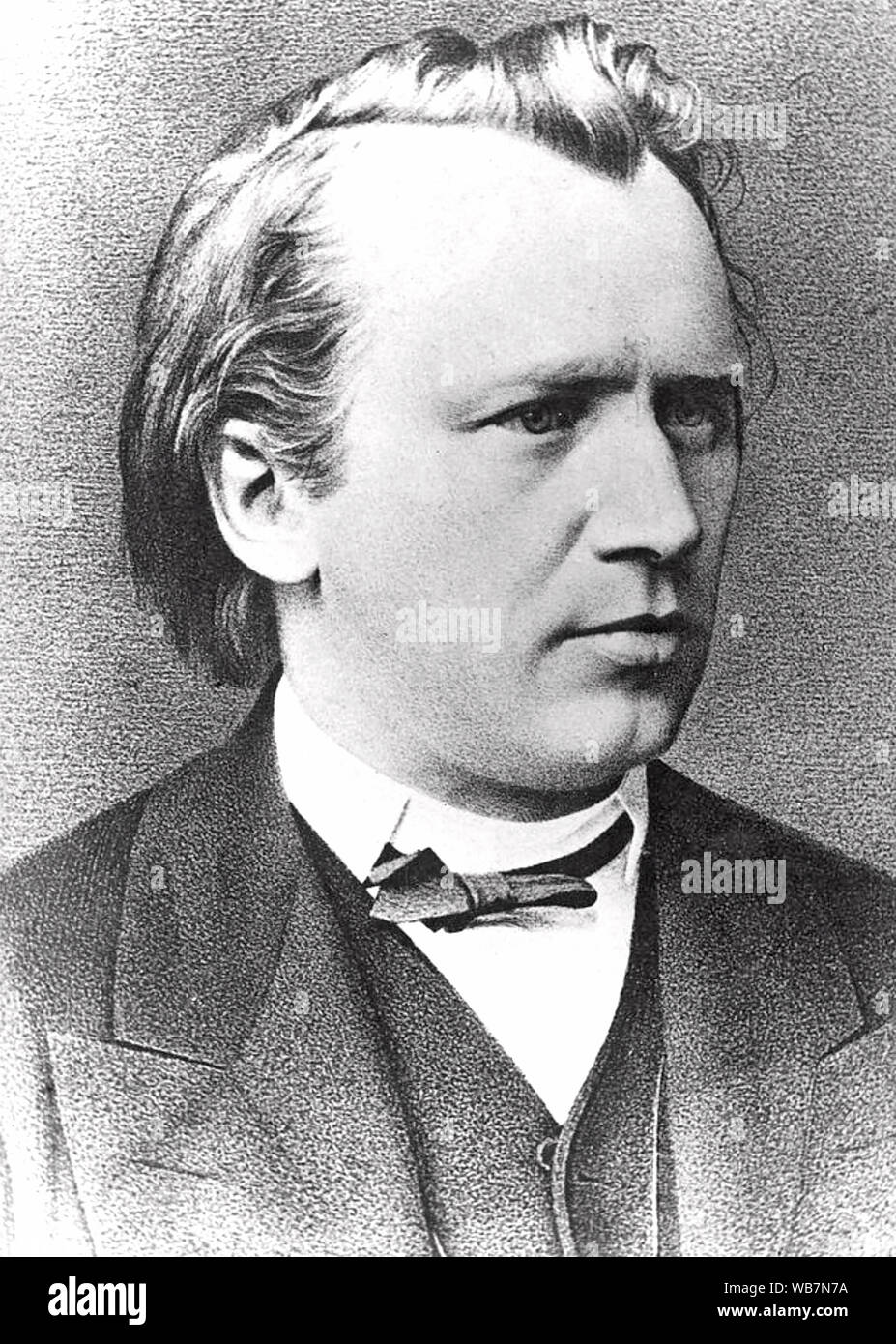 JOHANNES BRAHMS (1833-1897) German composer about 1870 Stock Photo - Alamy