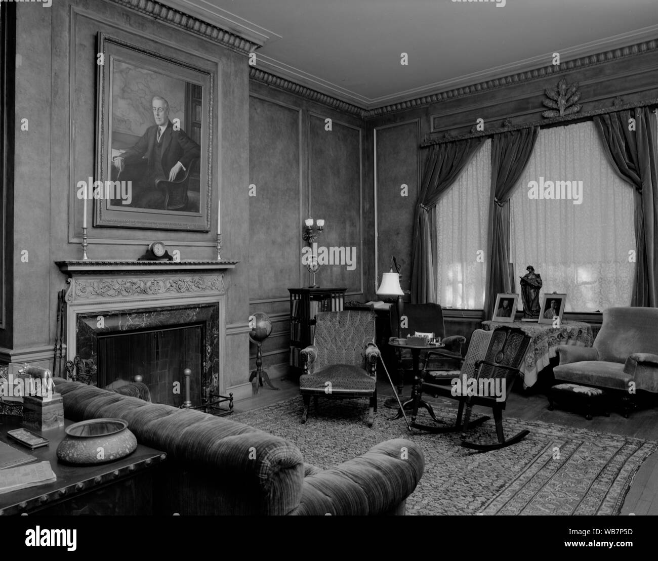 Former home of president woodrow wilson Black and White Stock Photos ...
