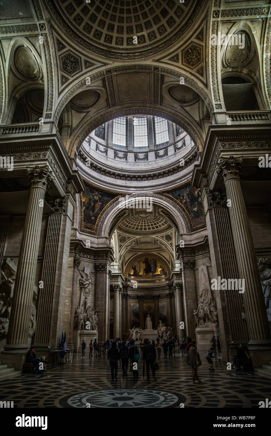 The Pantheon in the latin quarter in Paris, France Stock Photo - Alamy