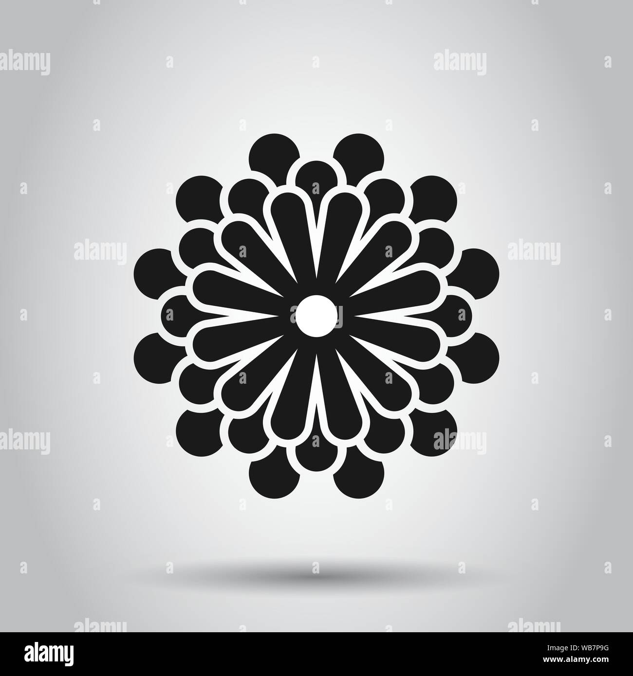 Leaf icon in flat Stock Vector Images - Alamy