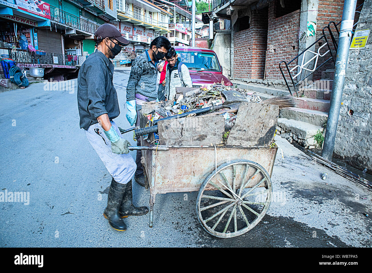 shimla, Himachal Pradesh, india - July 20th, 2019: Indian Asian Garbage ...