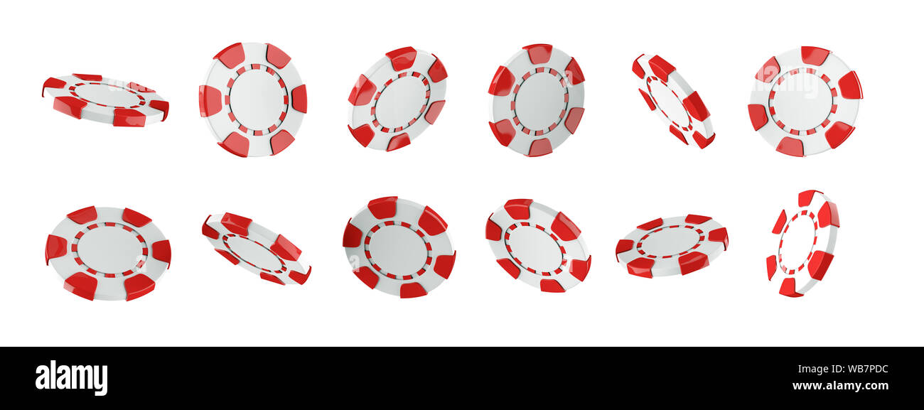 White poker chip Cut Out Stock Images & Pictures - Alamy