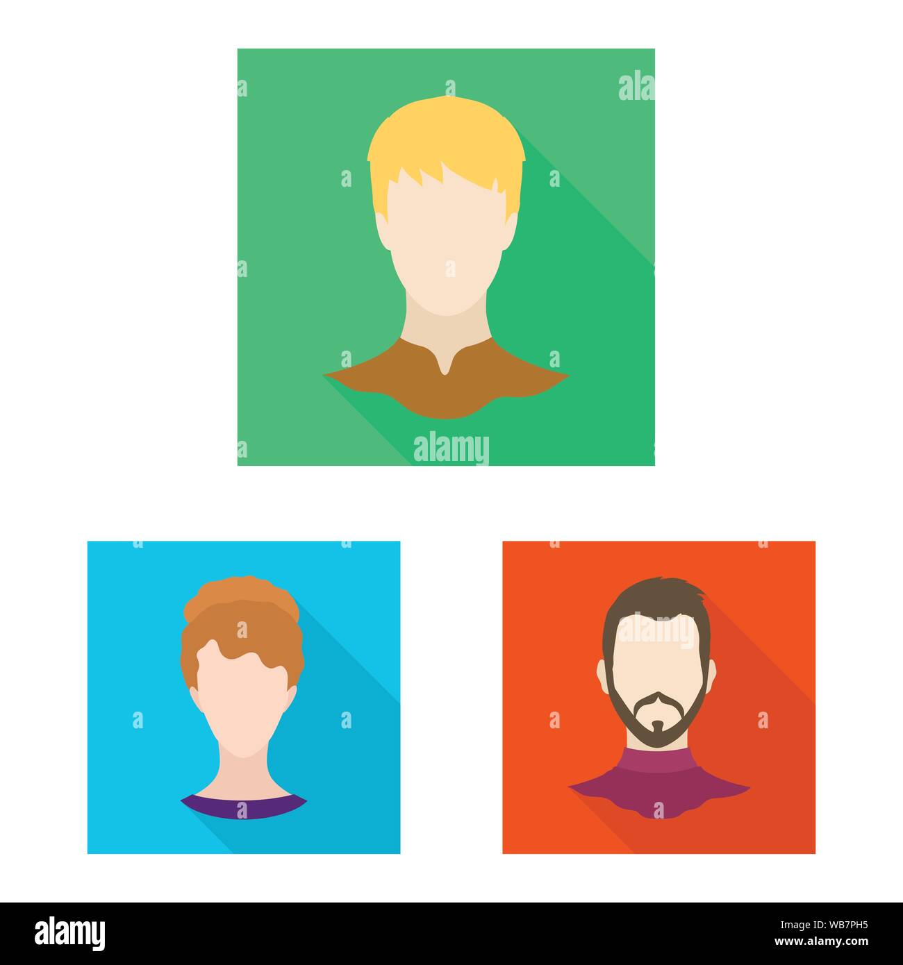 Isolated object of avatar and dummy symbol. Set of avatar and figure ...