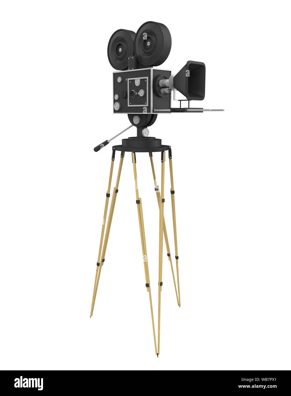 Vintage Movie Camera Isolated Stock Photo - Alamy