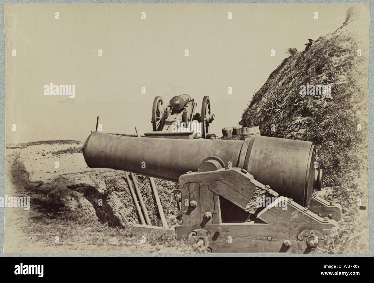 Fort Johnson, Charleston Harbor, S.C. Fort Sumter in distance Abstract ...