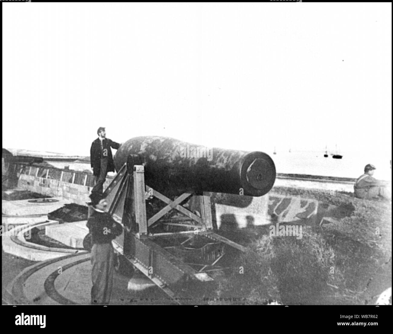 Fort Monroe, Va. The Lincoln Gun, a 15-inch Rodman Columbiad Abstract ...