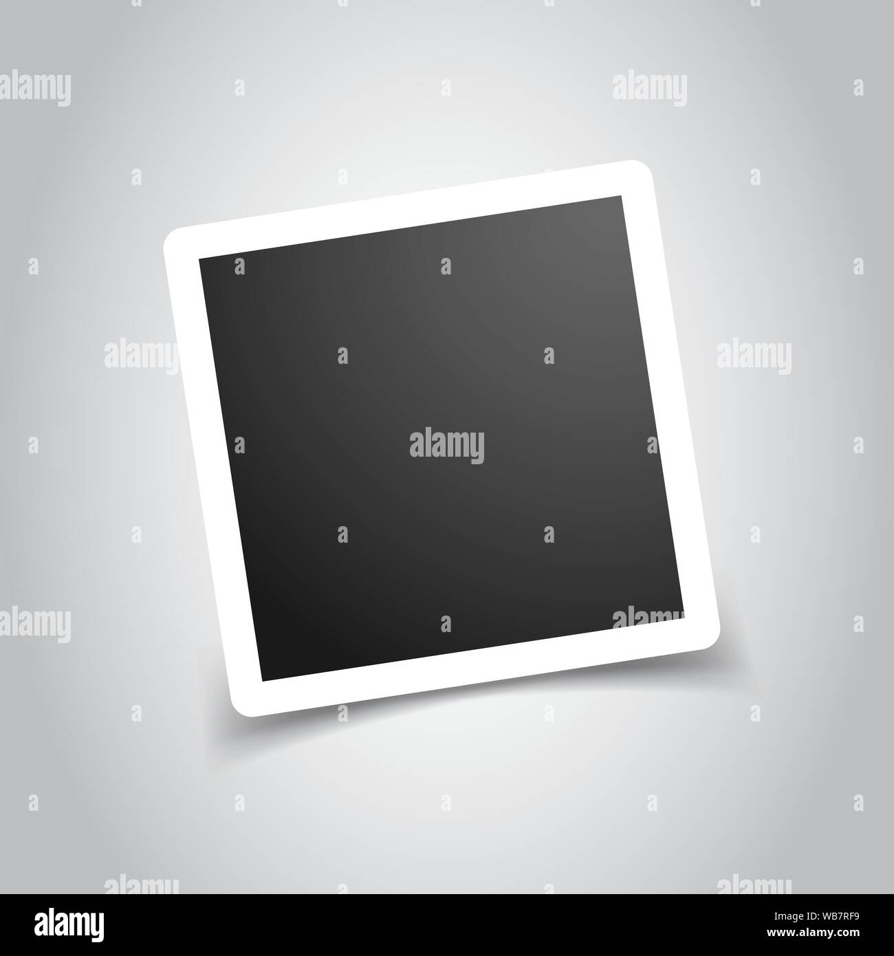 Photo frame sign icon in flat style. Snapshot picture vector ...