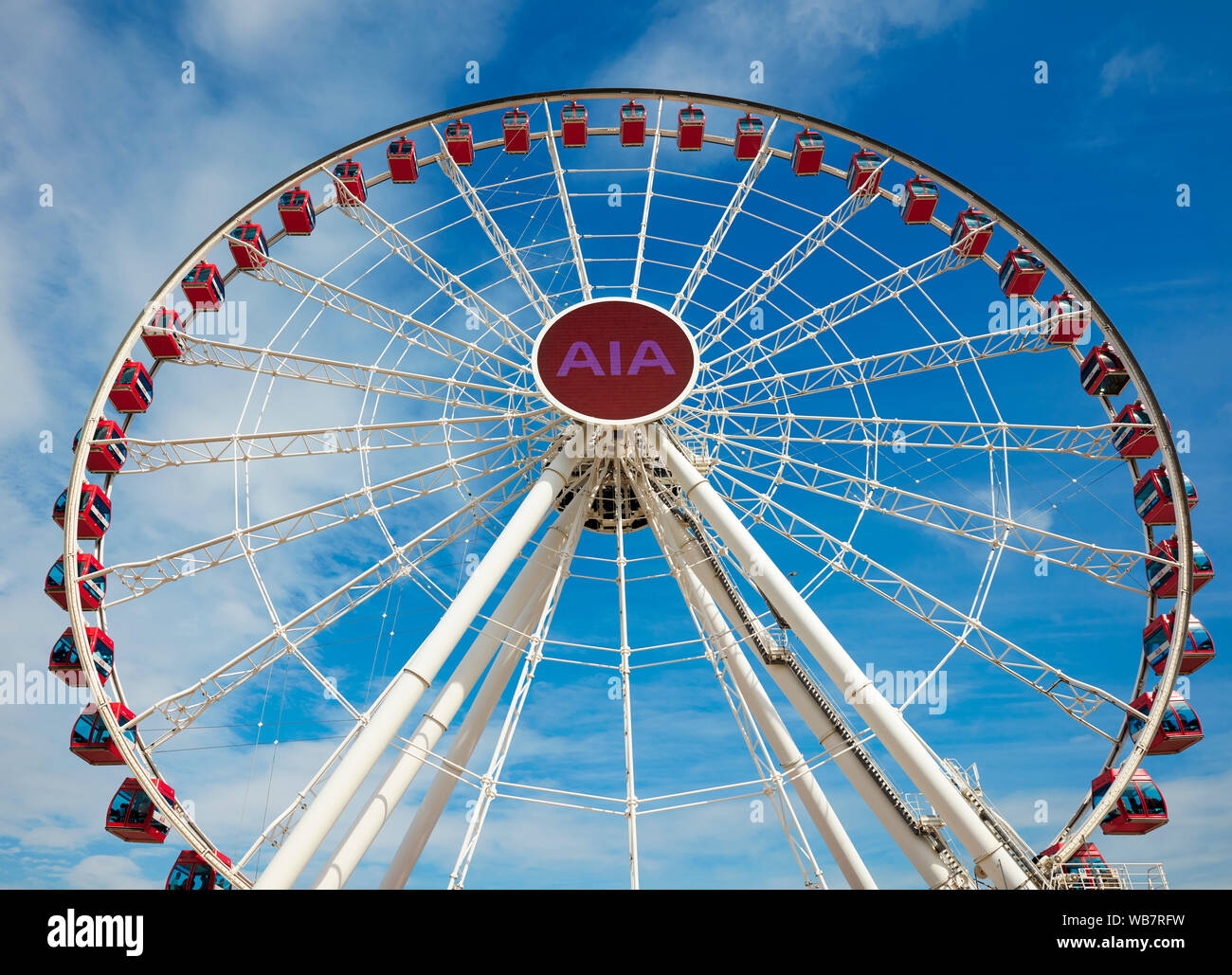 Hong Kong Observation Wheel at Central Waterfront. Hong Kong, China ...