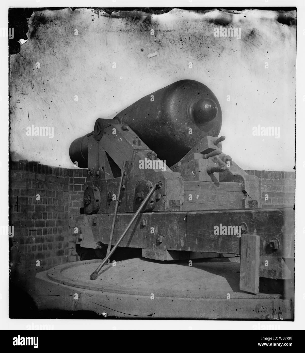 Fort Pulaski, Georgia. The Jeff Davis gun Stock Photo - Alamy