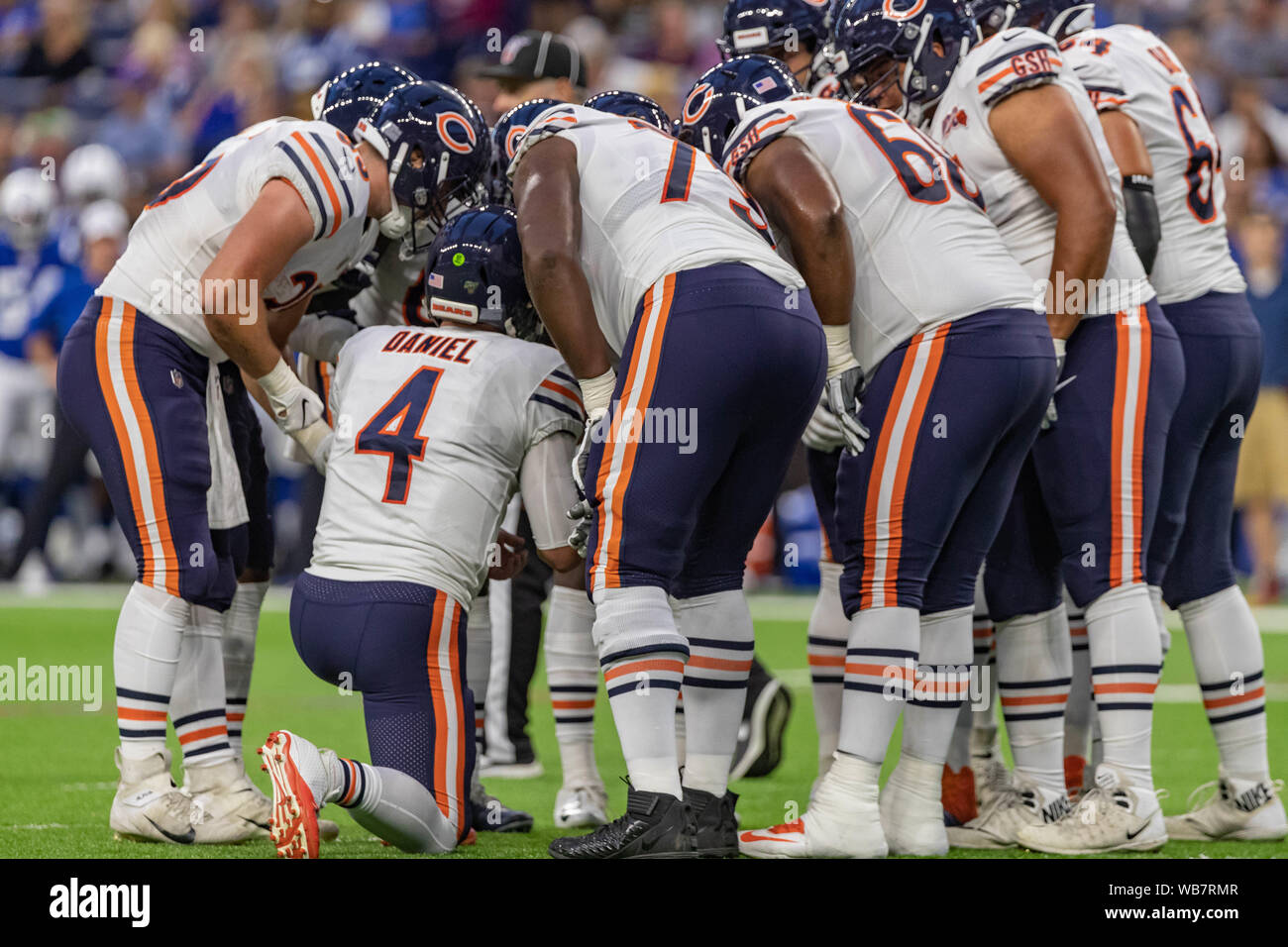 Indianapolis, Indiana, USA. 24th Aug, 2019. Chicago Bears quarterback ...