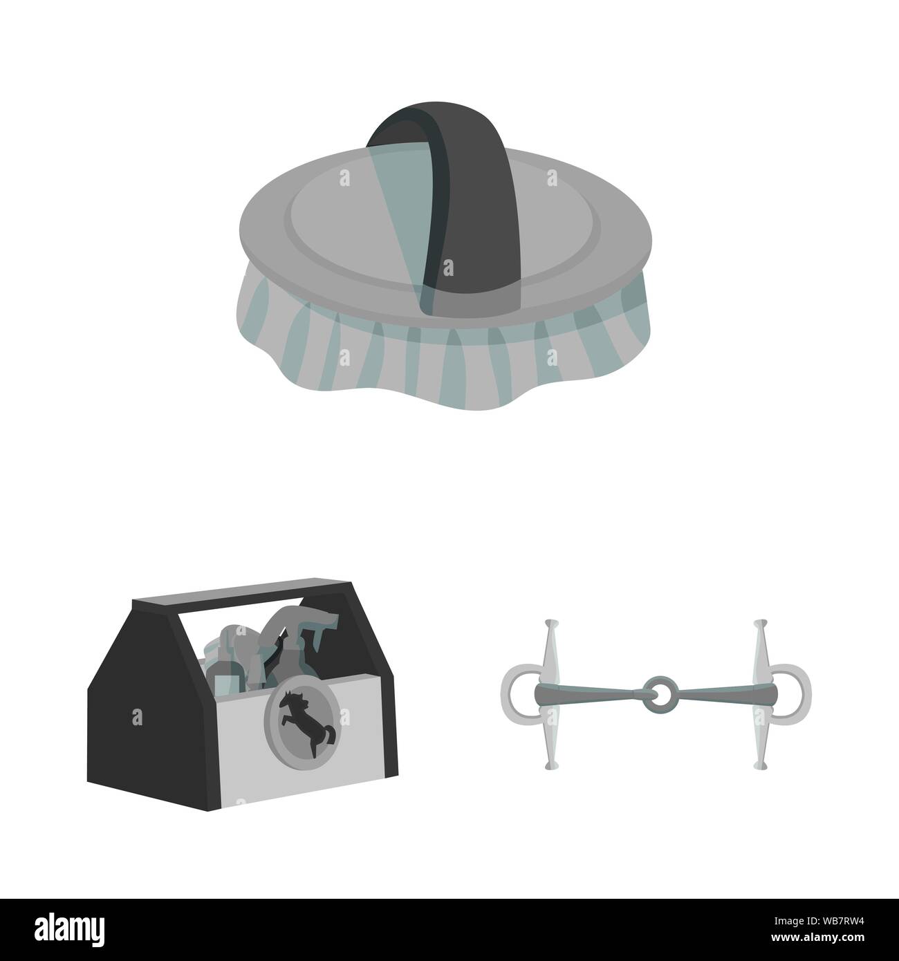 Isolated object of race and horse symbol. Set of race and racing vector ...