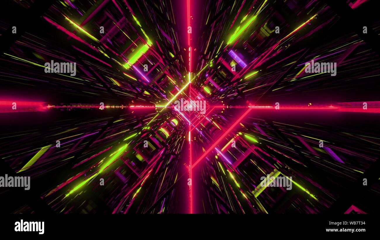 stylish red green wireframe design with nice reflections background 3d ...