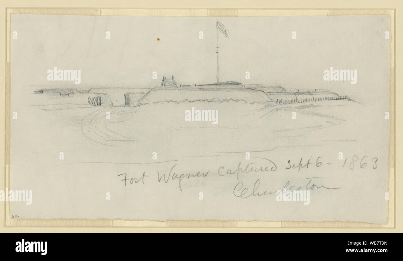 Fort Wagner Captured Sept 6, 1863 Charleston Abstract/medium: 1 drawing ...