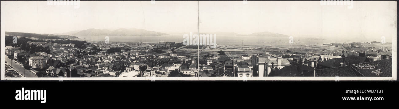 Fort Winfield Scott; Presidio and Fort Mason overlooking San Francisco ...