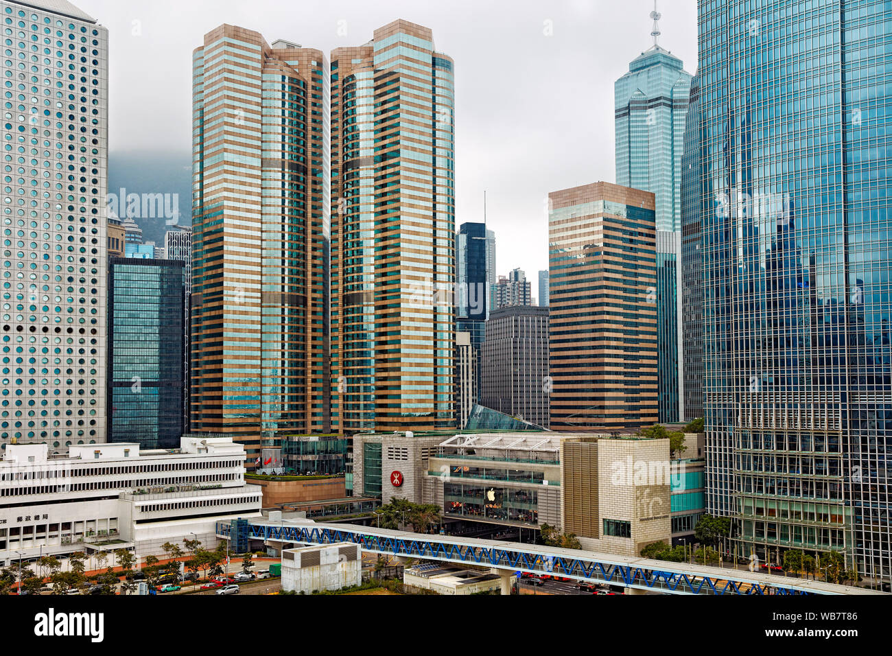 Modern buildings in Central district. Hong Kong, China Stock Photo - Alamy