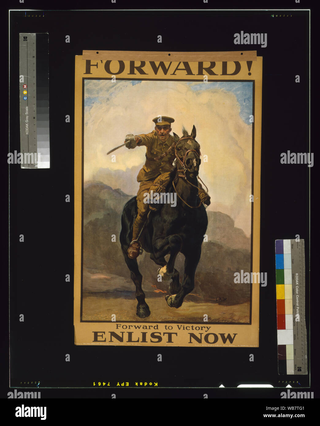 Forward! Forward to victory. Enlist now Abstract: Poster showing a ...