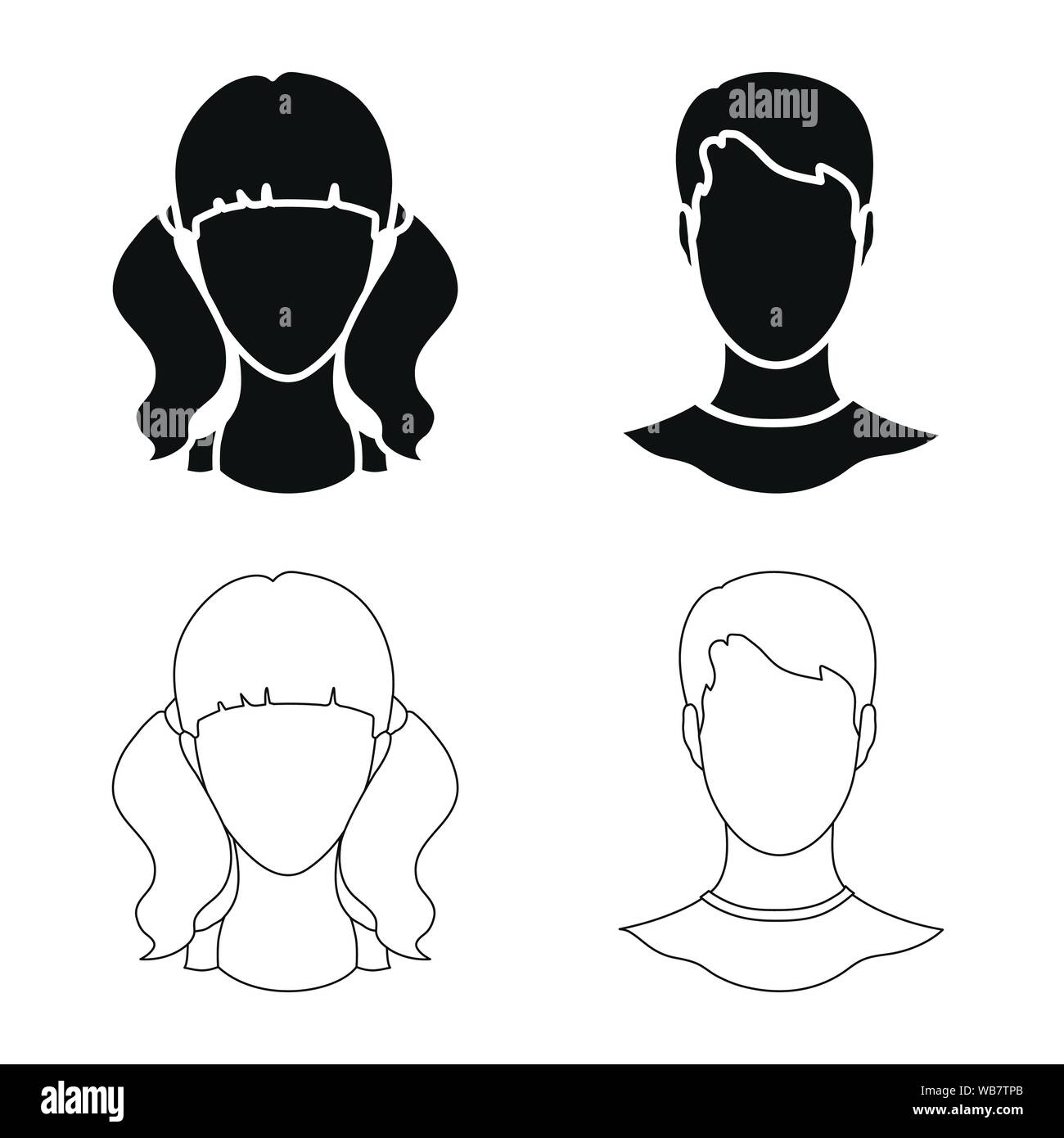 Vector illustration of professional and photo sign. Set of professional ...