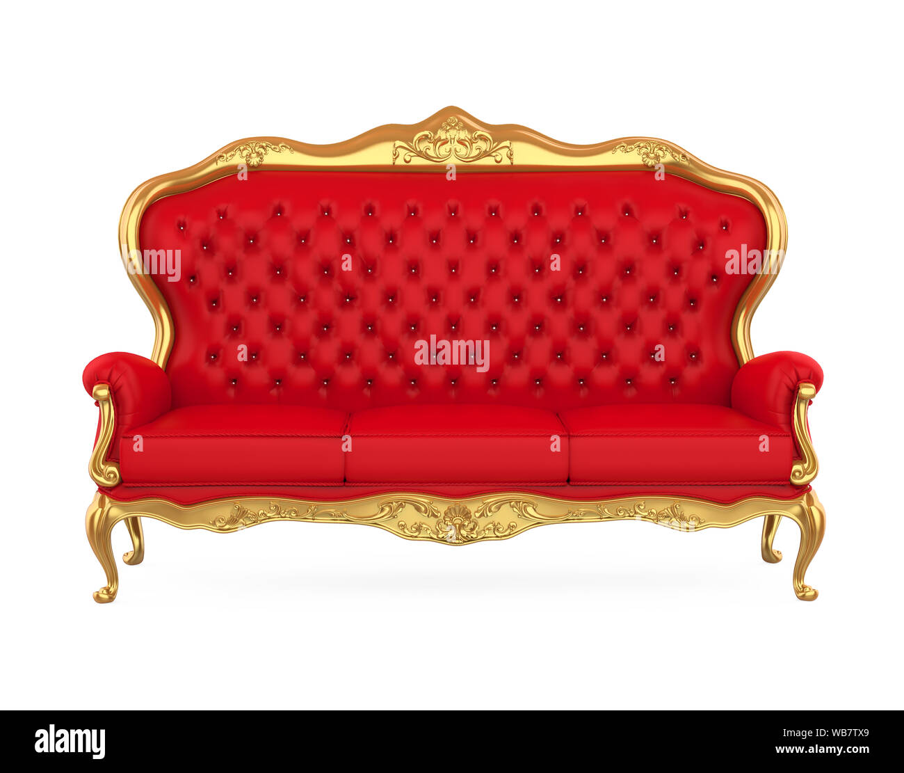 Leather Sofa Isolated Stock Photo - Alamy