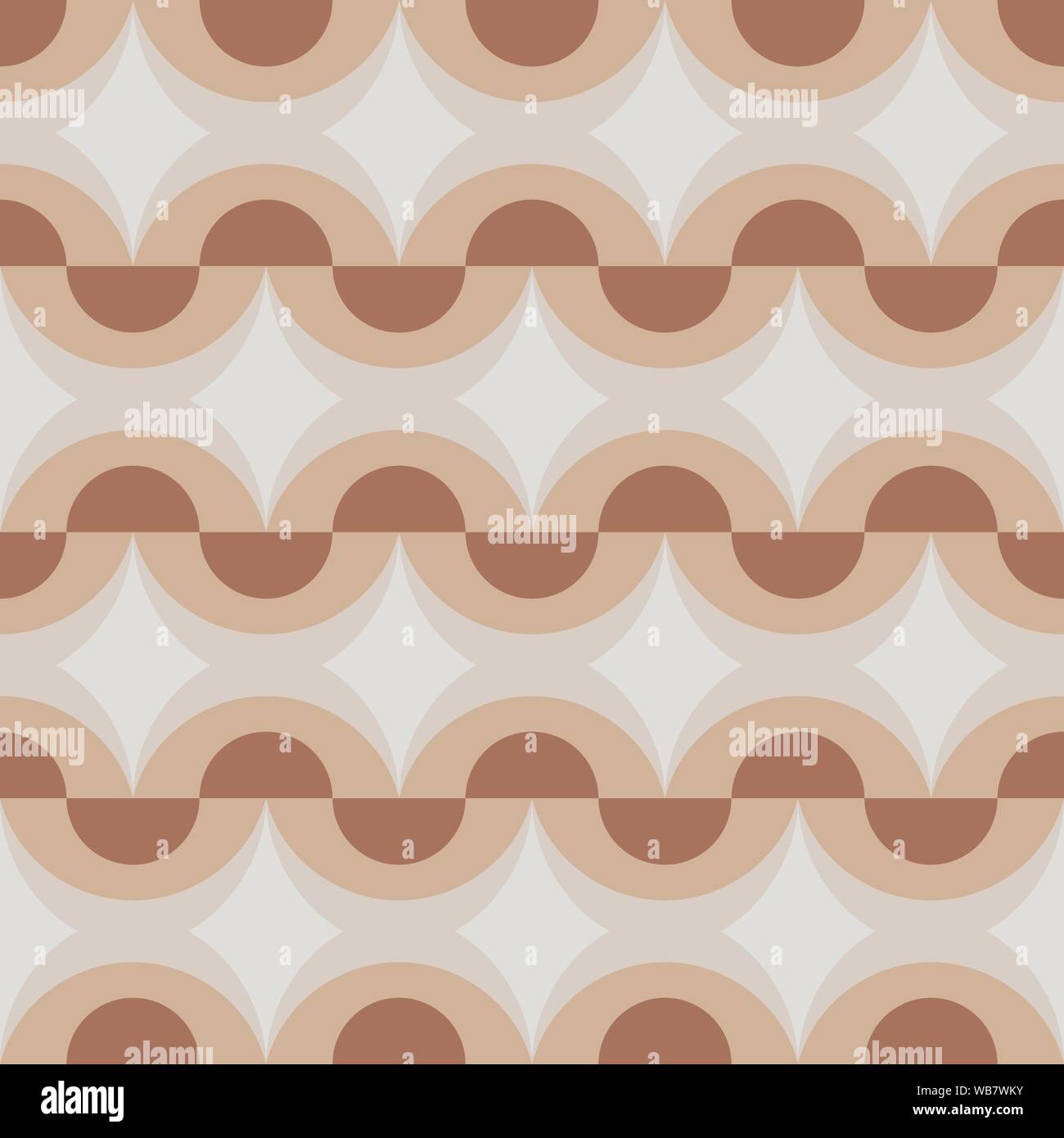 Abstract retro dotted flat seamless pattern with garlands. Timeless ...