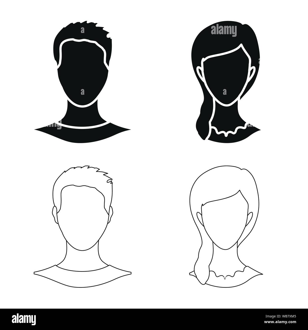 Isolated object of professional and photo logo. Collection of ...