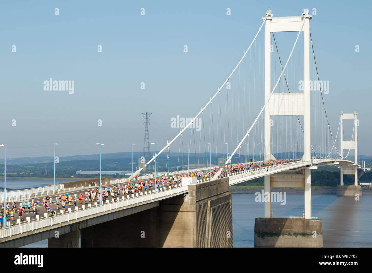 Severn Bridge Half Marathon and 10K, Severn Bridge, Gloucestershire, UK ...