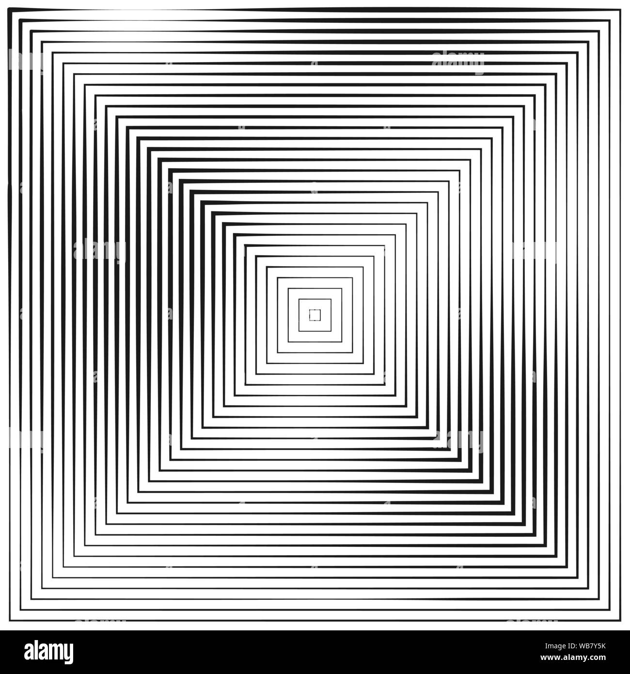 Background rectangular circular geometric Black and White Stock Photos ...