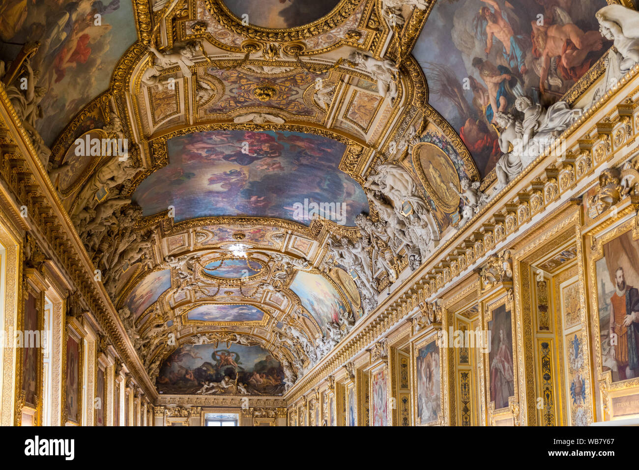 Paris, France - July 6, 2018: Louvre Museum, Paris, France. Luxury ...