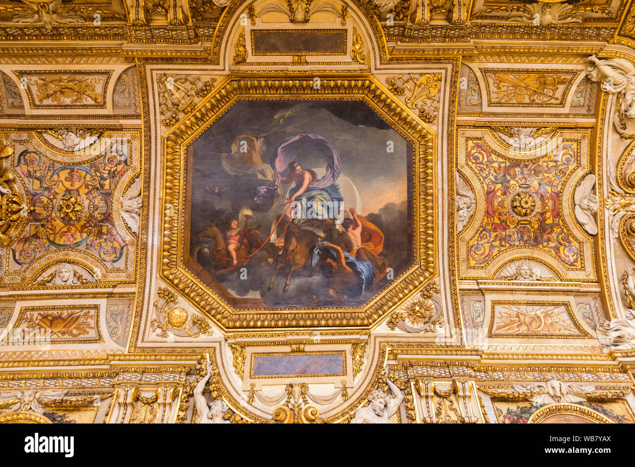 Paris, France - July 6, 2018: Louvre Museum, Paris, France. Luxury ...