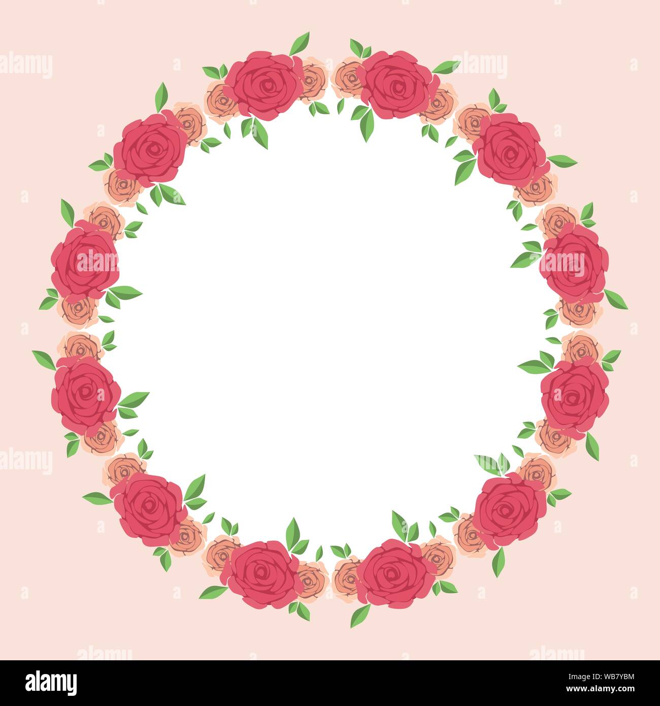 Rose color border Stock Vector Images - Alamy