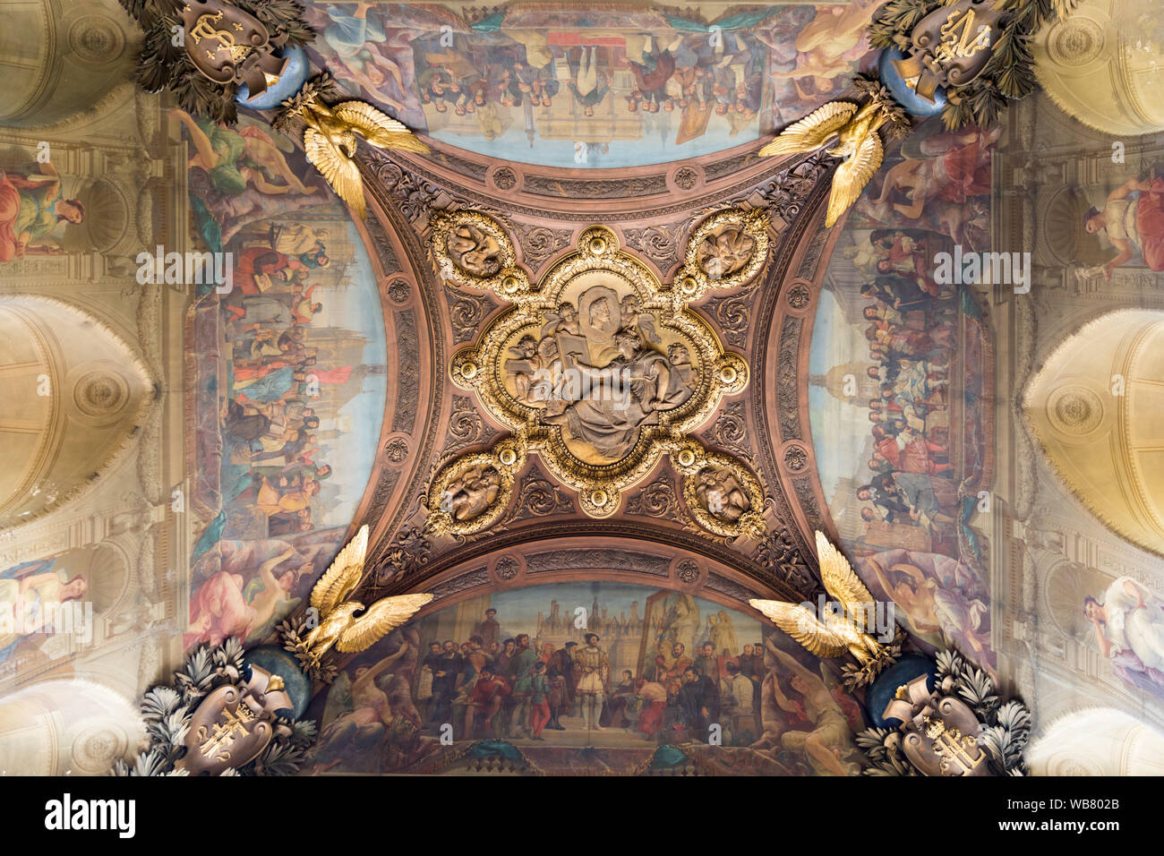 Paris, France - July 6, 2018: Louvre Museum, Paris, France. Luxury ...