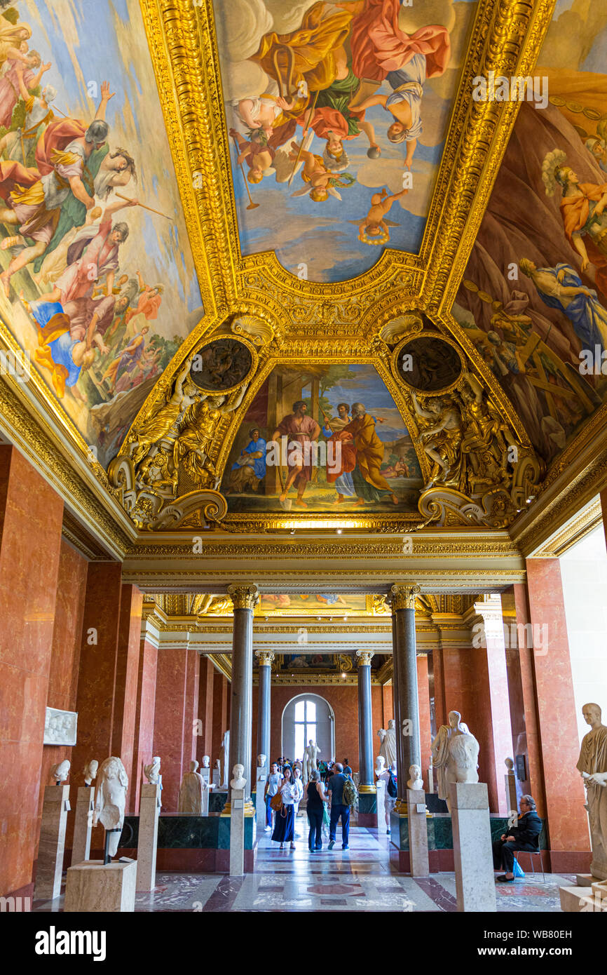 Paris, France - July 6, 2018: Louvre Museum, Paris, France. Luxury ...
