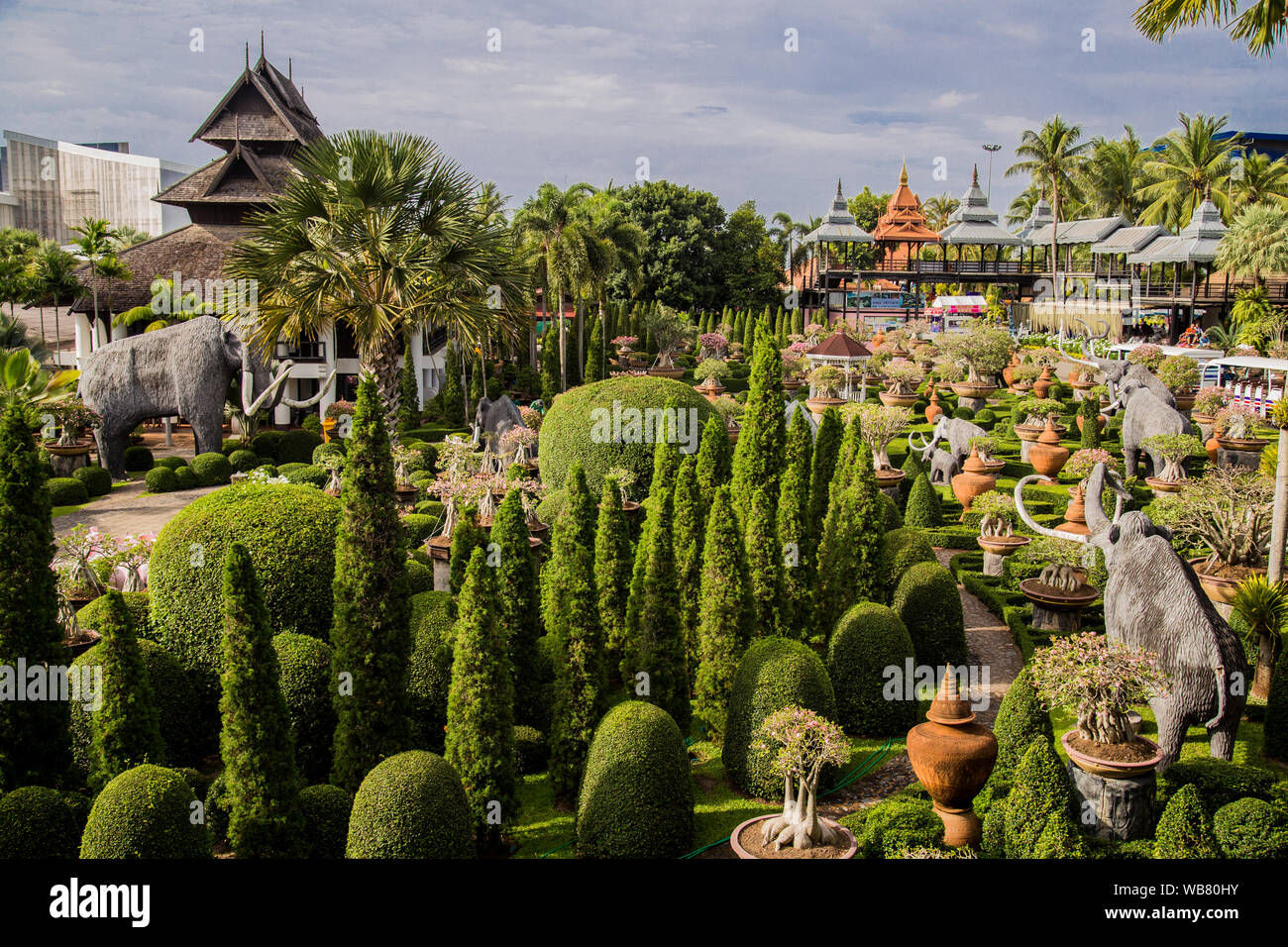 Botanical Gardens view in Pattaya in Thailand Stock Photo - Alamy