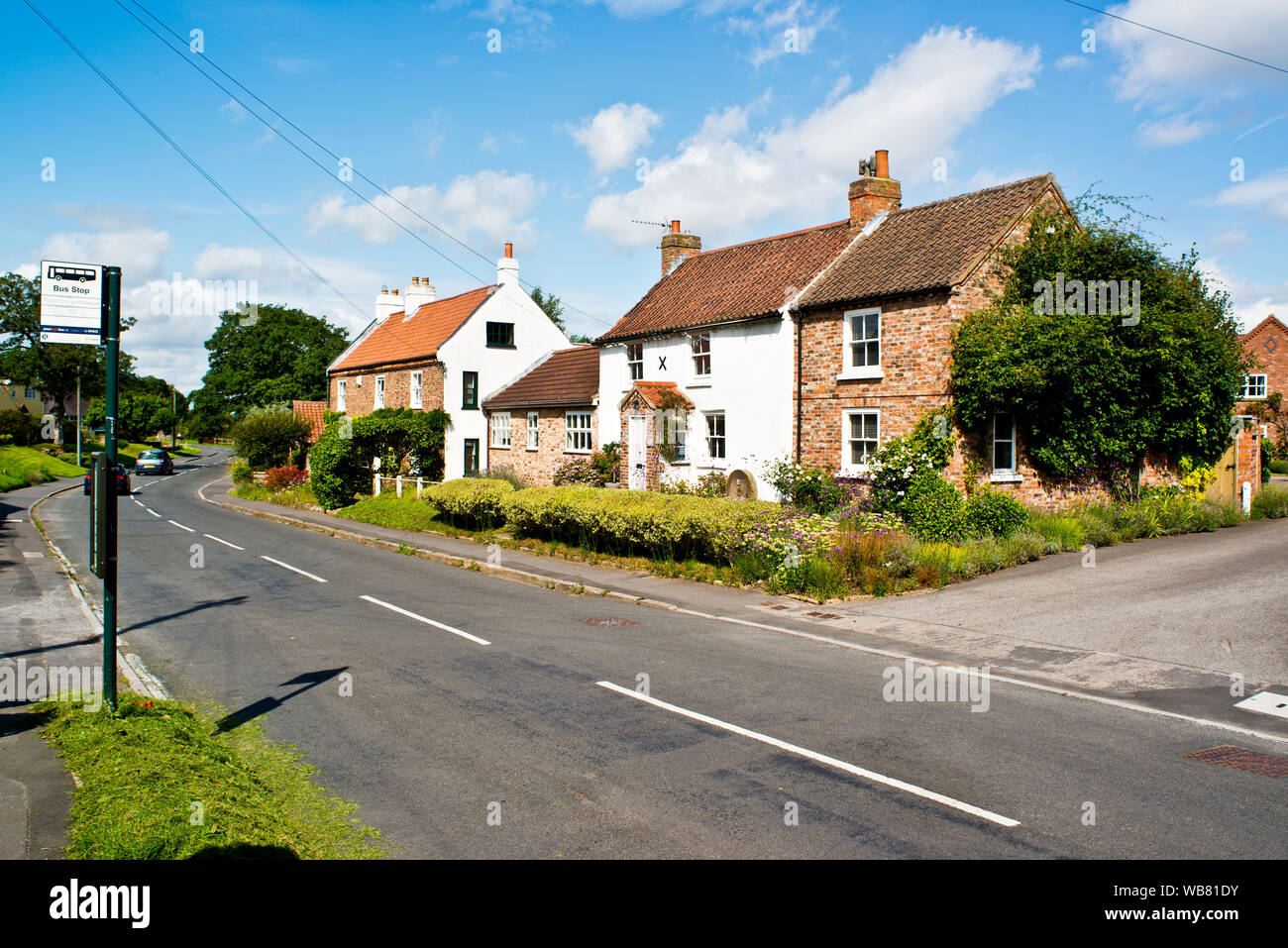 Cottages Nether Poppleton, North Yorkshire, England Stock Photo - Alamy