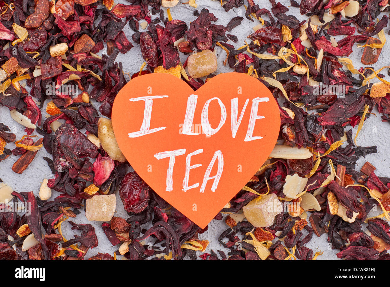 I love tea concept Stock Photo - Alamy